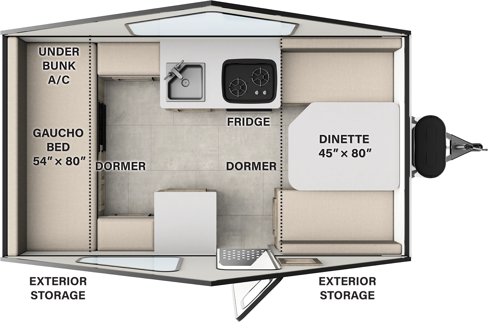Flagstaff Hardside Pop Up Campers Floorplans - Forest River RV